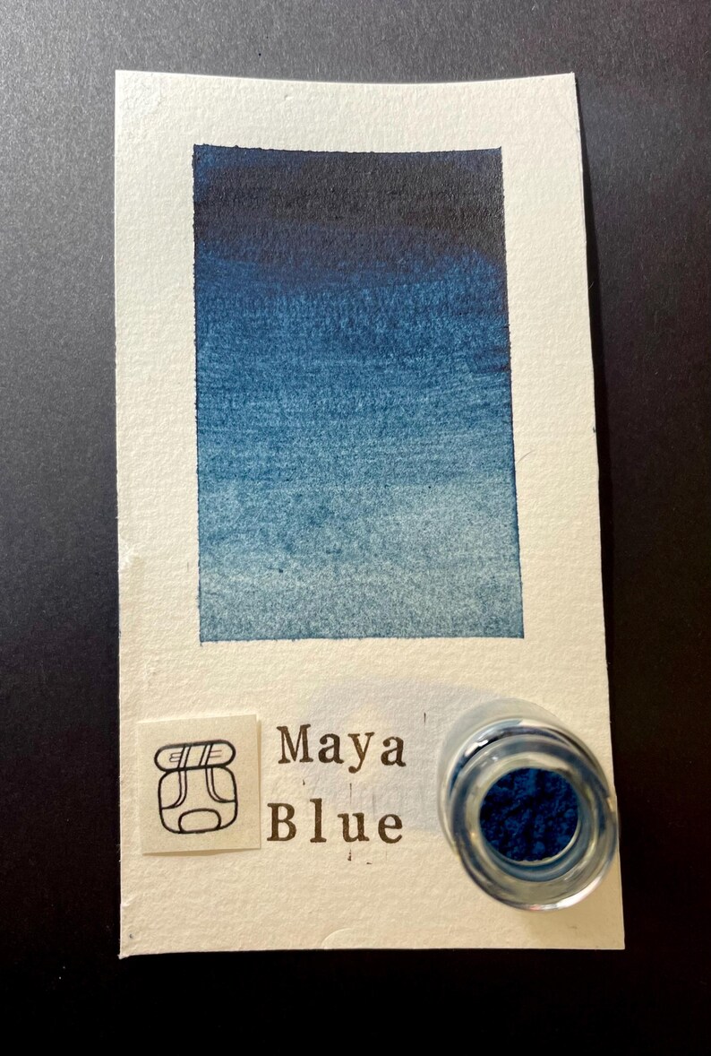 Maya Blue Handcrafted Watercolor Paint - Etsy