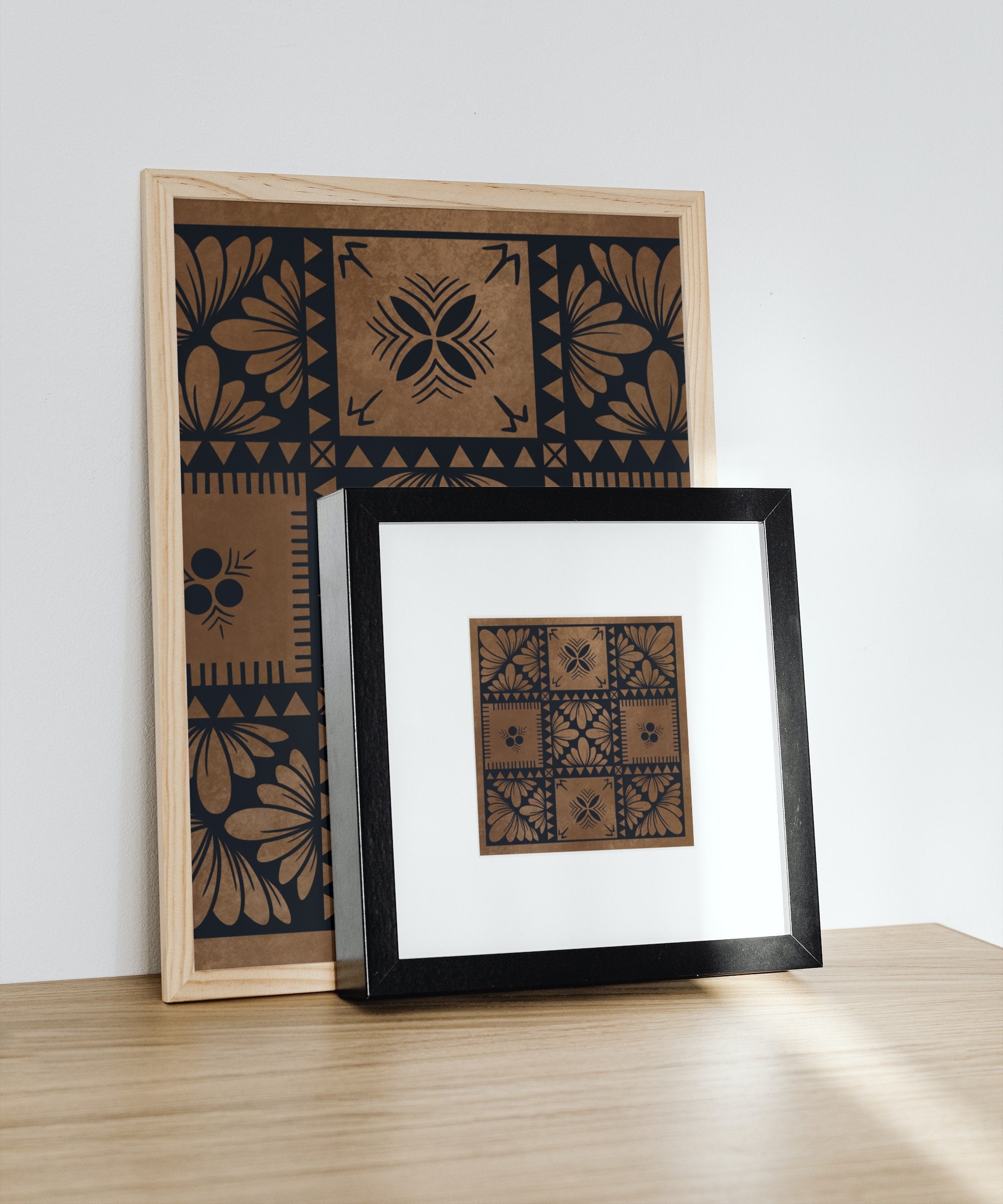 Modern Tapa Inspired Artwork - Etsy