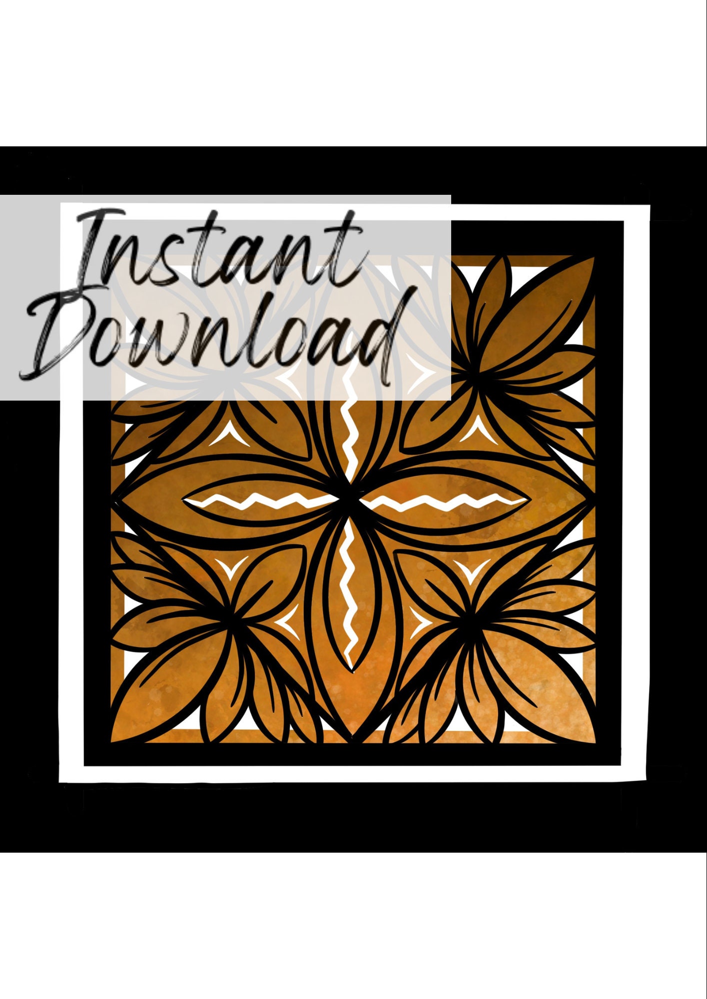 Set of 3 Tapa Inspired Artworks - Etsy