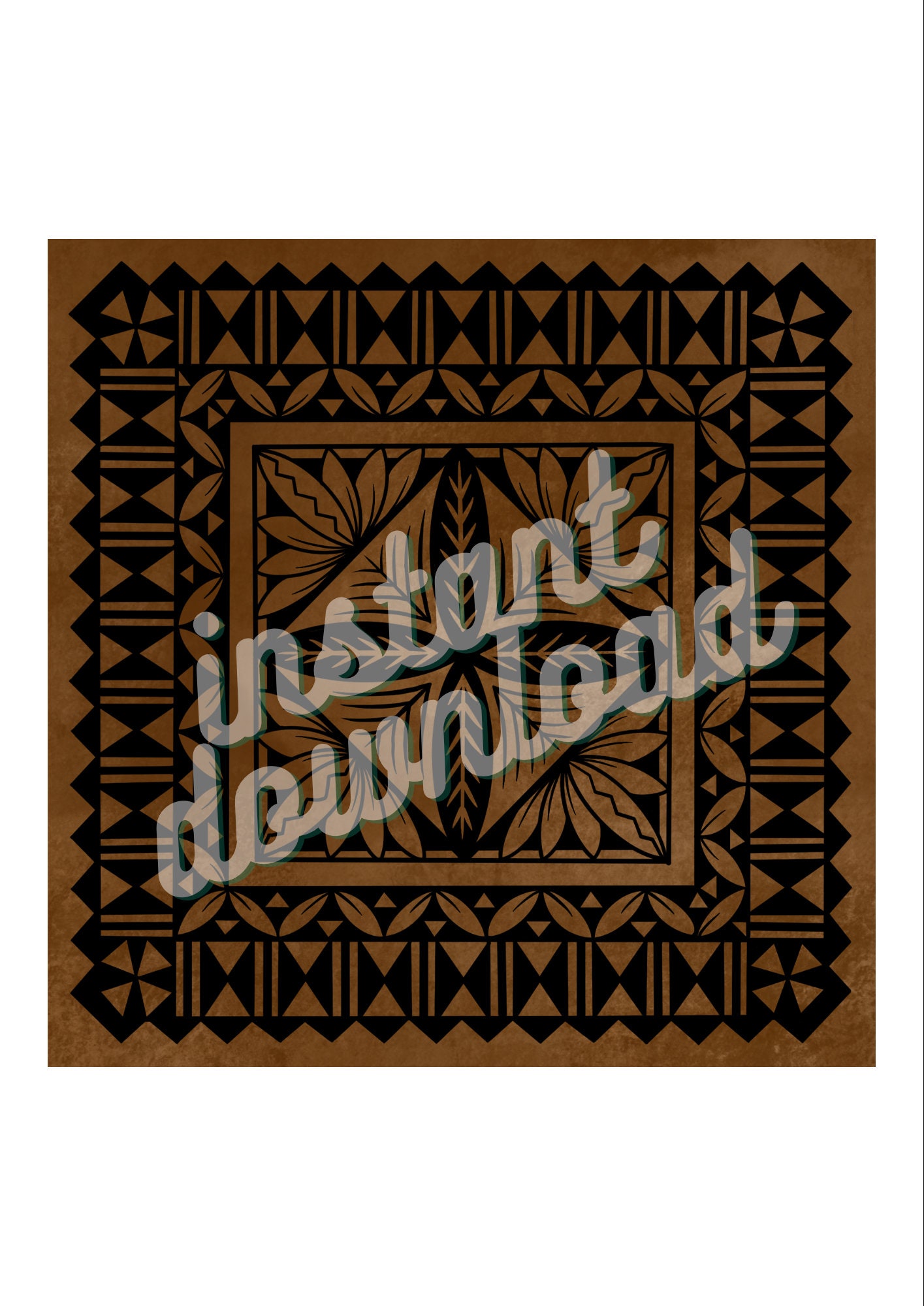 Modern Tapa Inspired Artwork - Etsy