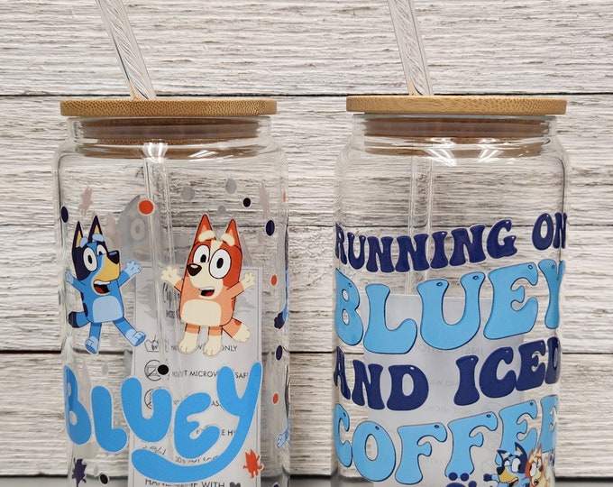 Bluey Beer Can Glass - Etsy