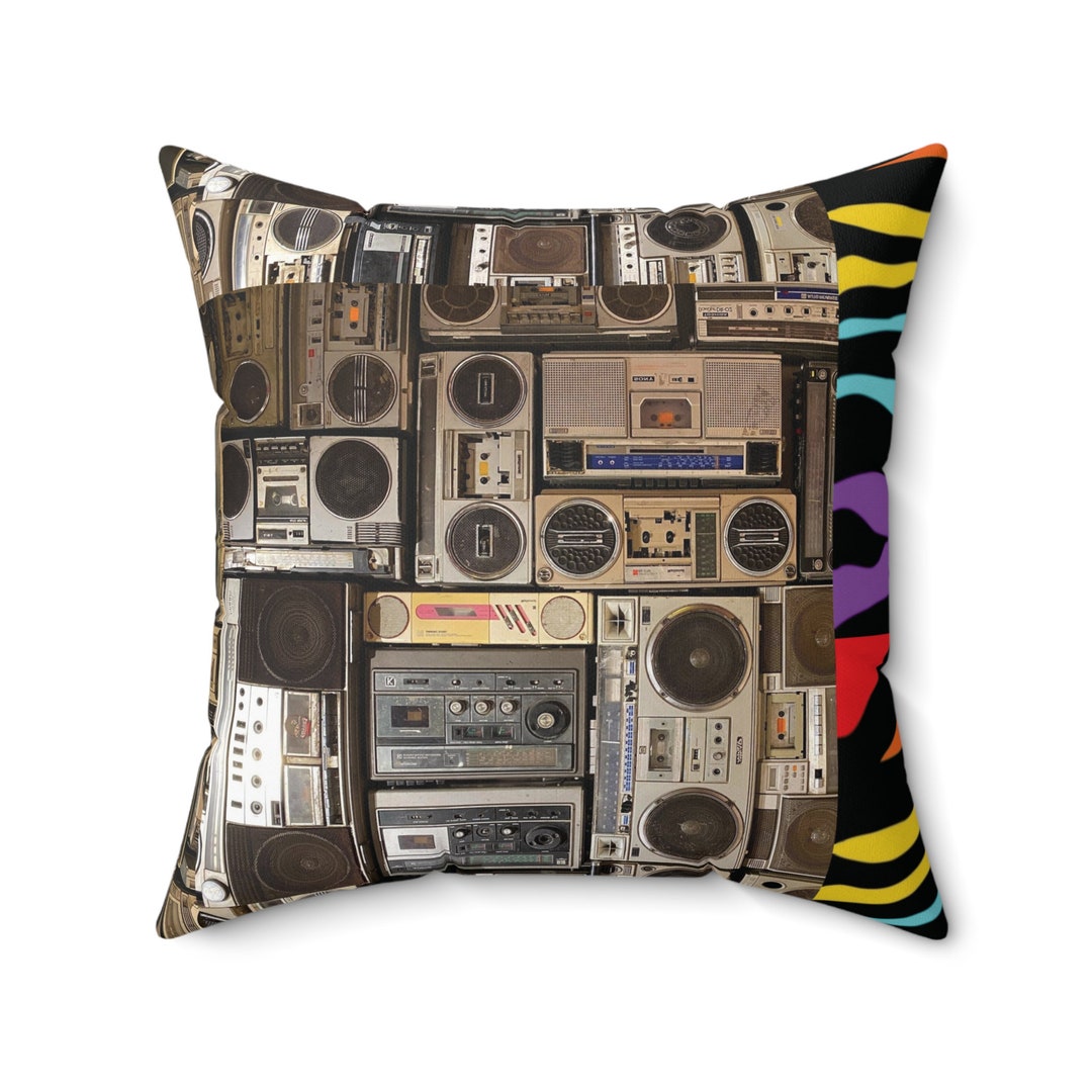 80s Boombox Classics All Over Print / Pillow Design / Home Decor/ Gift ...