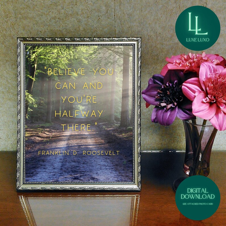 Motivational Wall Art Printable Poster - Inspirational Quote by ...