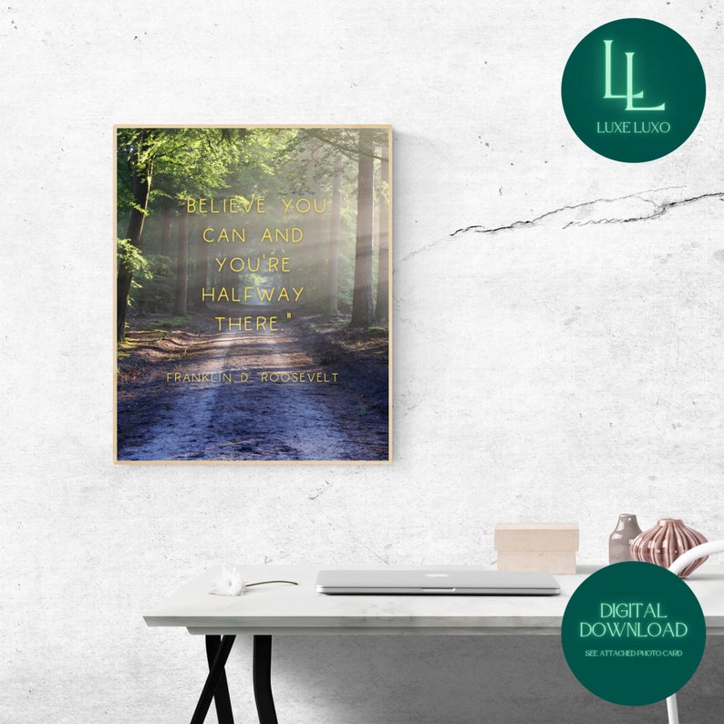 Motivational Wall Art Printable Poster - Inspirational Quote by ...