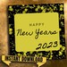 Happy New Years Card | 2023 Seasonal New Years Card | Black and Yellow ...