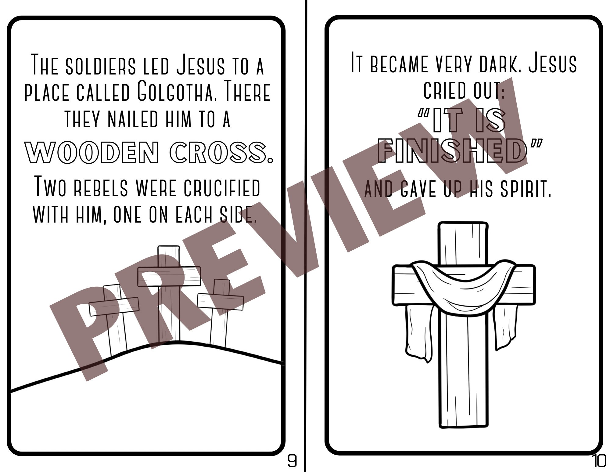 The Story of Easter - Coloring Booklet (digital Product) - Etsy