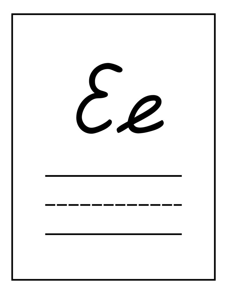 Russian Alphabet - Cursive Letters Worksheets (printable) - Etsy
