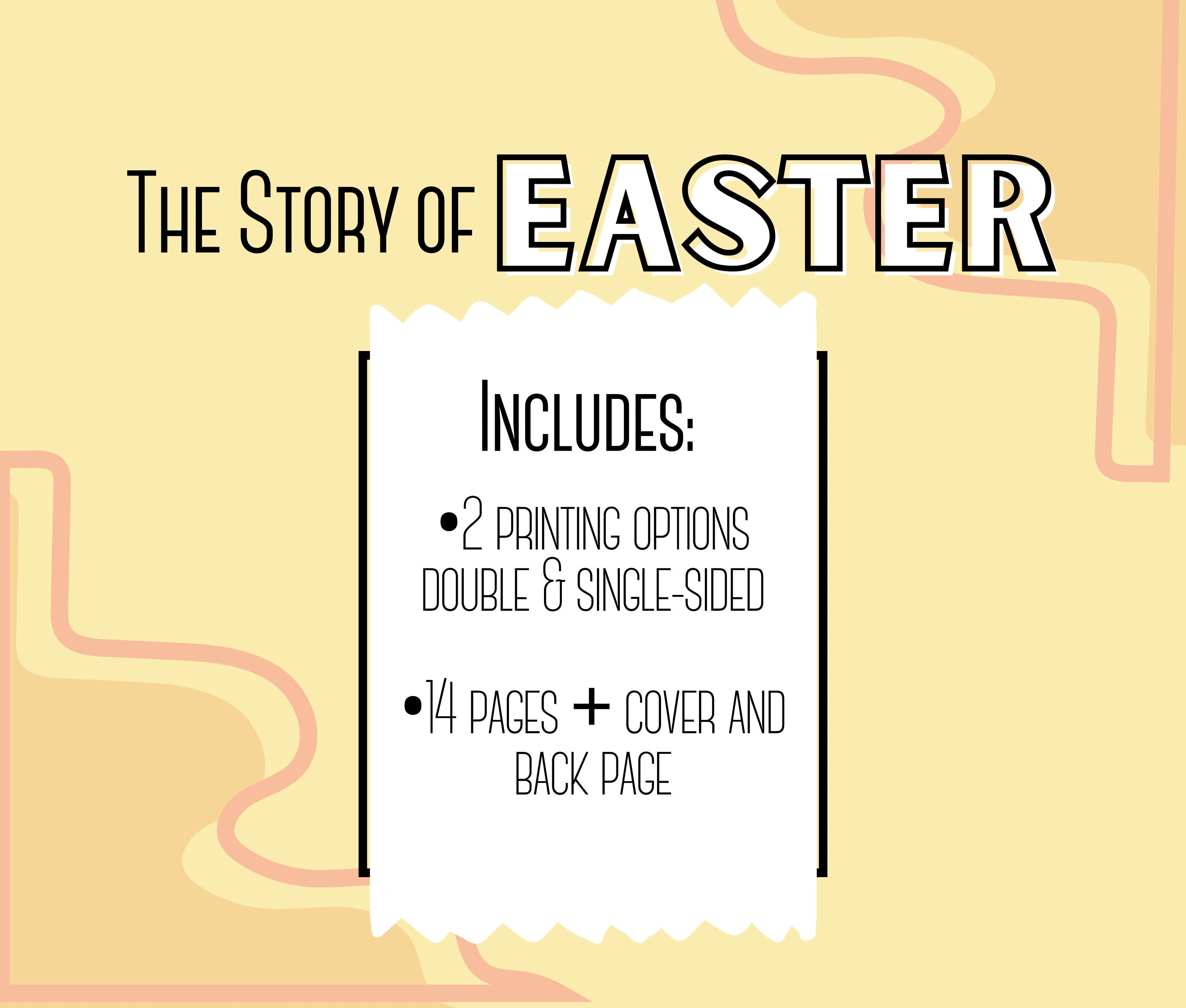 The Story of Easter - Coloring Booklet (digital Product) - Etsy