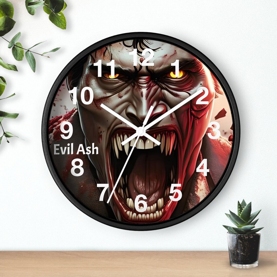 Scary Wall Clock 10. Evil Dead, Wall Clock, Bruce Campbell. - Etsy
