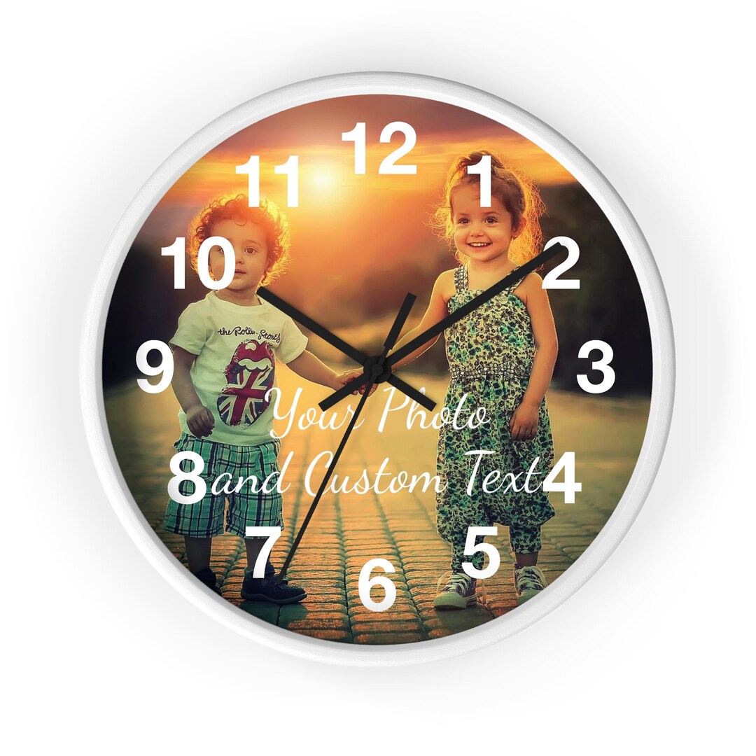 Custom Wall Clocks 10. Send Us Your Photo. PLEASE Scroll to Bottom of ...