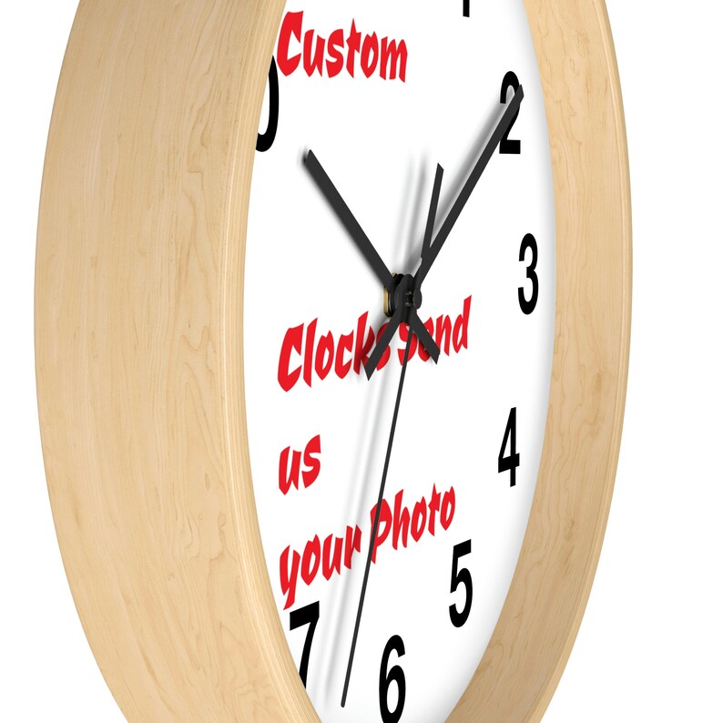 Custom Wall Clocks Send Us Your Photo. Custom Design Custom - Etsy