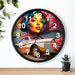 Pop Art Wall Clock 10. Pop Art, Wall , Clock, Bold, Colorful, Graphic ...