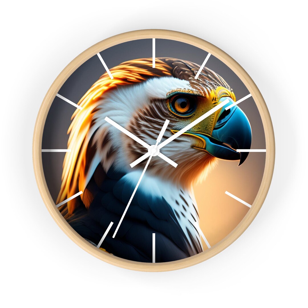Eagle Wall Clock 10. Time Takes Flight: Elegant and Precision-crafted ...