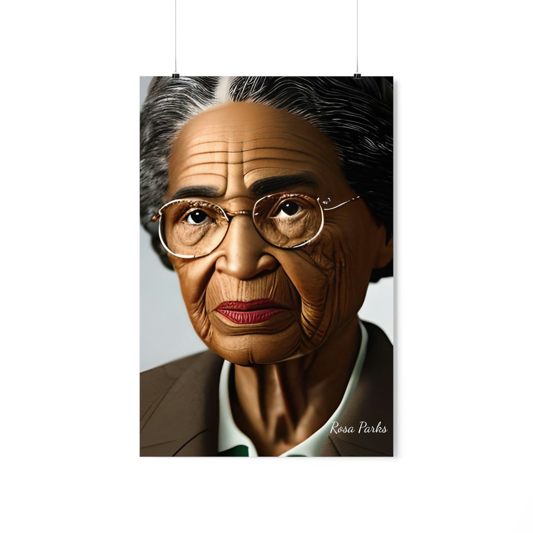 Rosa Parks Vertical Poster. Black Leader Black History - Etsy