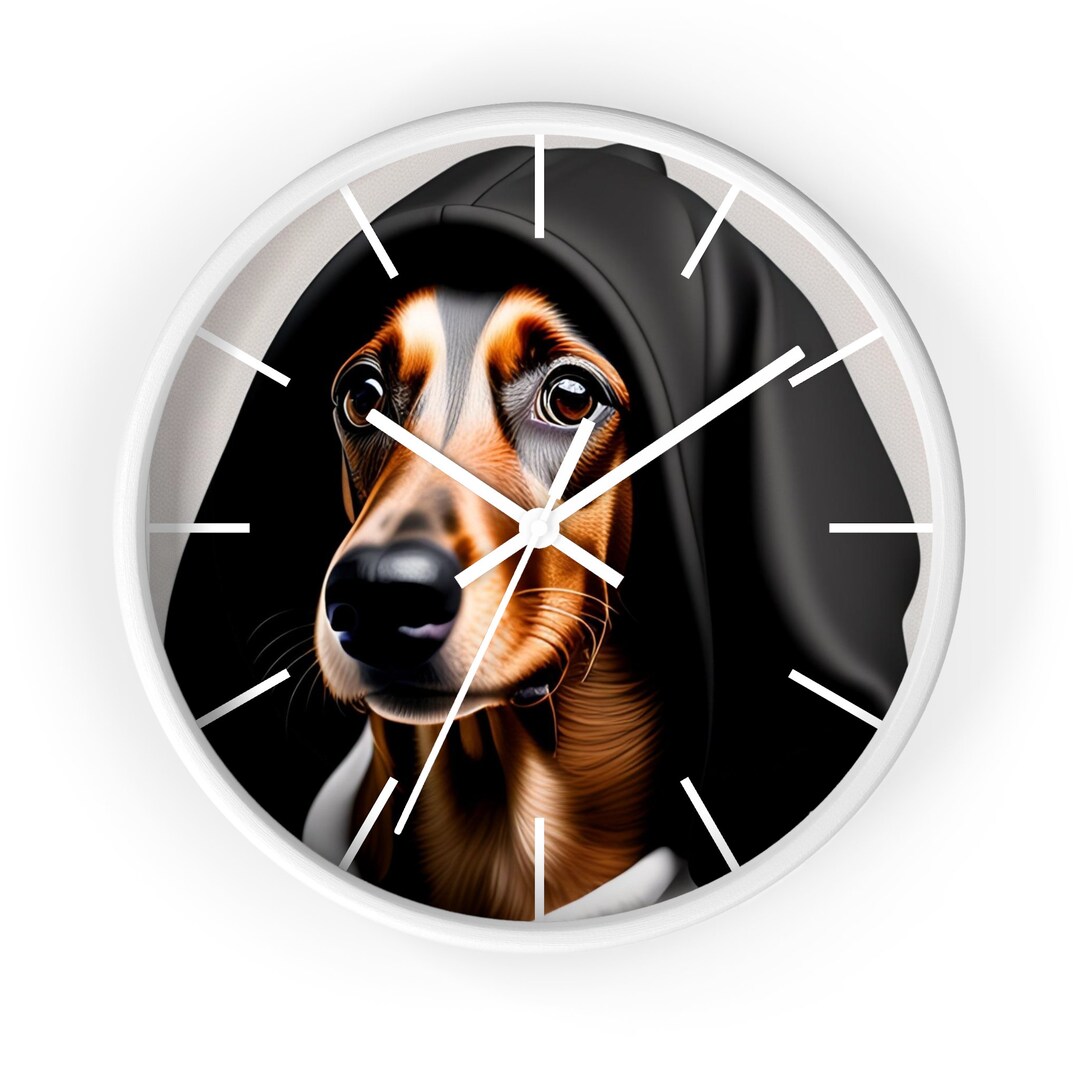 Cute Puppy Wall Clock. Clock, Time Clock, Puppy, Gift - Etsy
