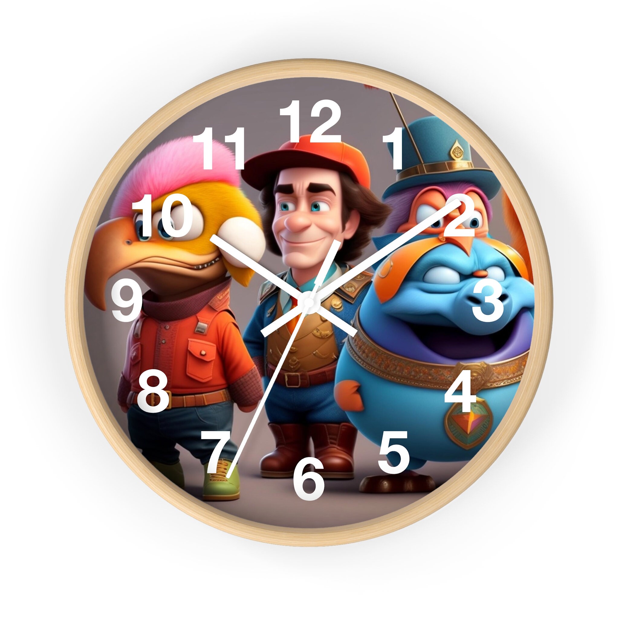 Cartoon Characters Wall Clock10. - Etsy