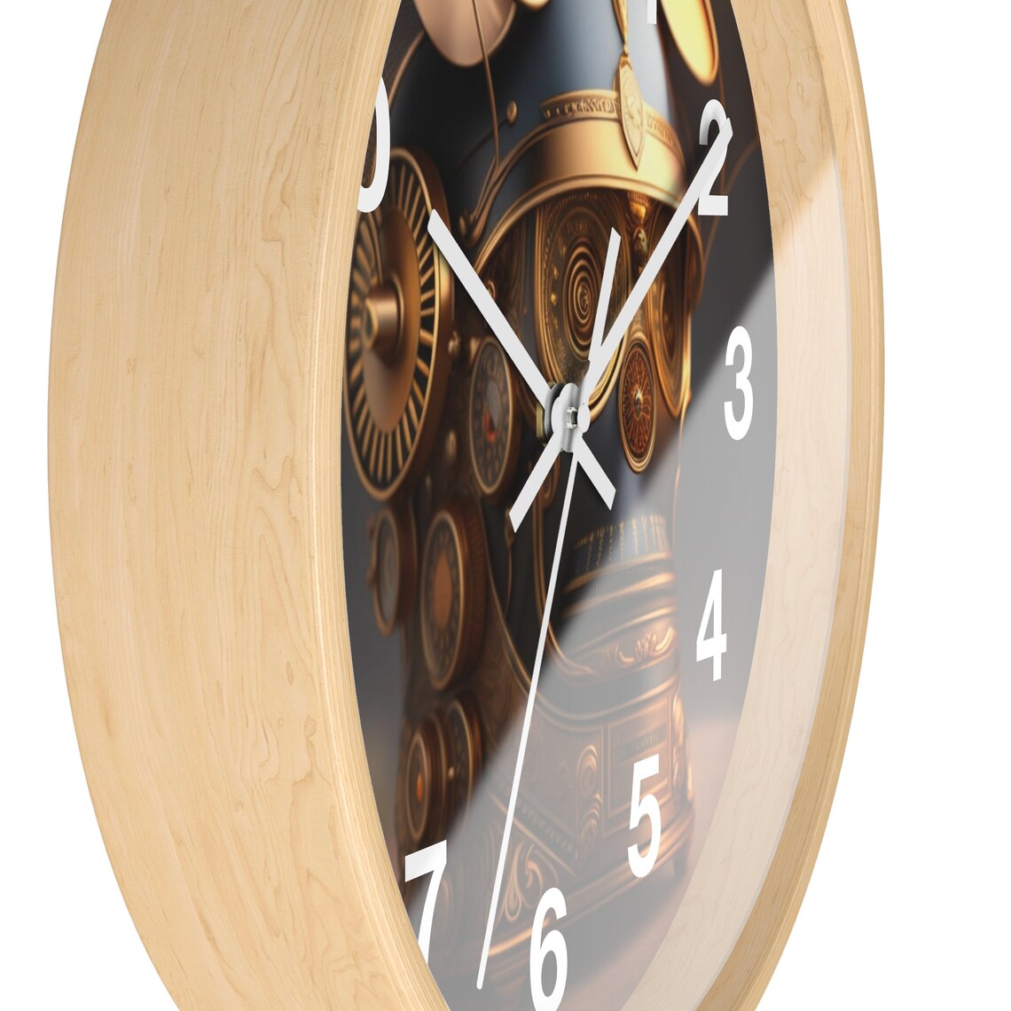 Steampunk Wall Clock 10. Steampunk, Industrial, Clockwork, Gears, Brass ...