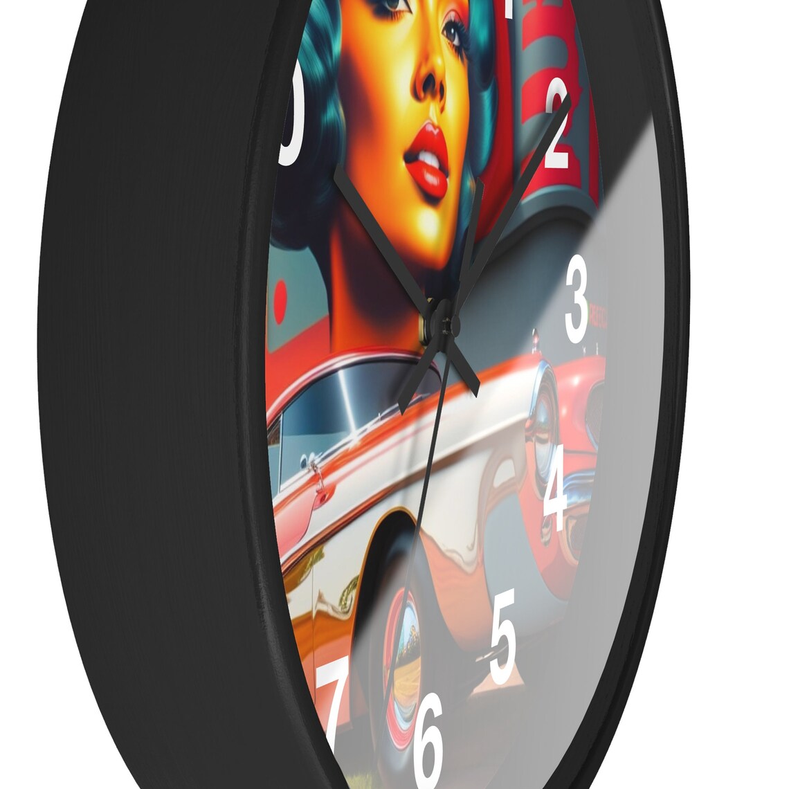 Pop Art Wall Clock 10. Pop Art, Wall , Clock, Bold, Colorful, Graphic ...