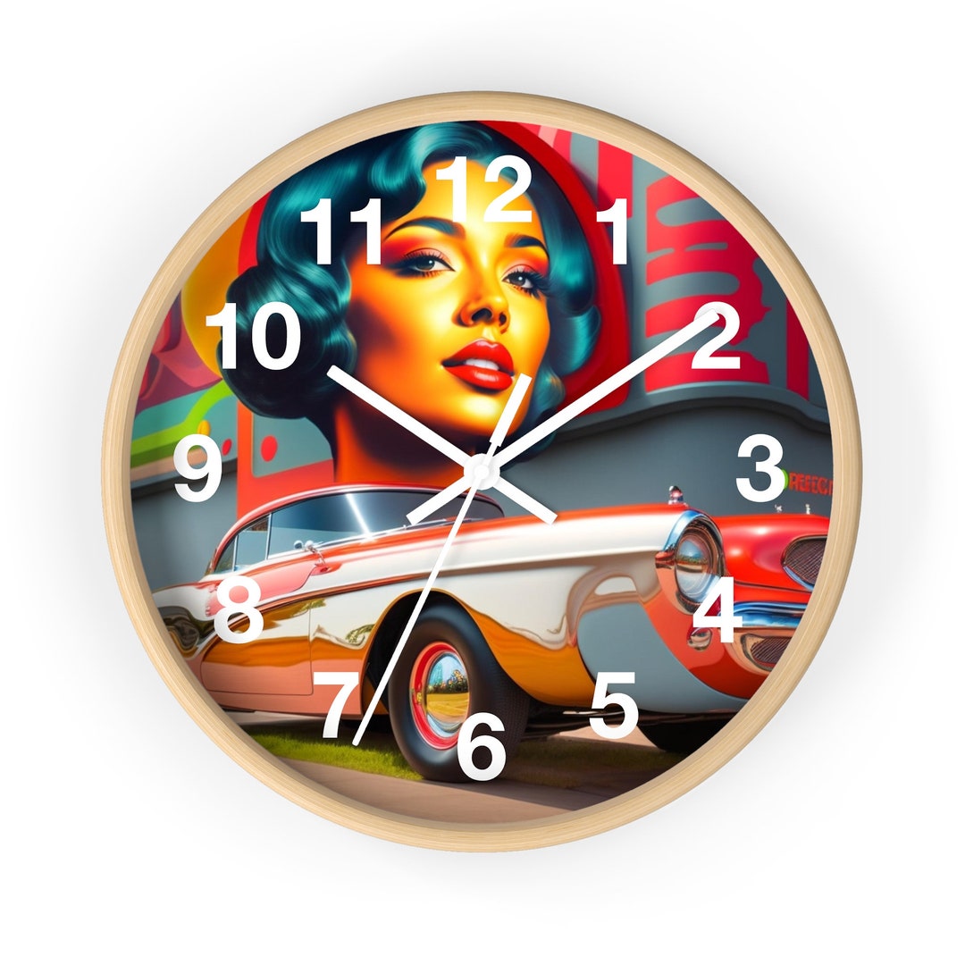 Pop Art Wall Clock 10. Pop Art, Wall , Clock, Bold, Colorful, Graphic ...