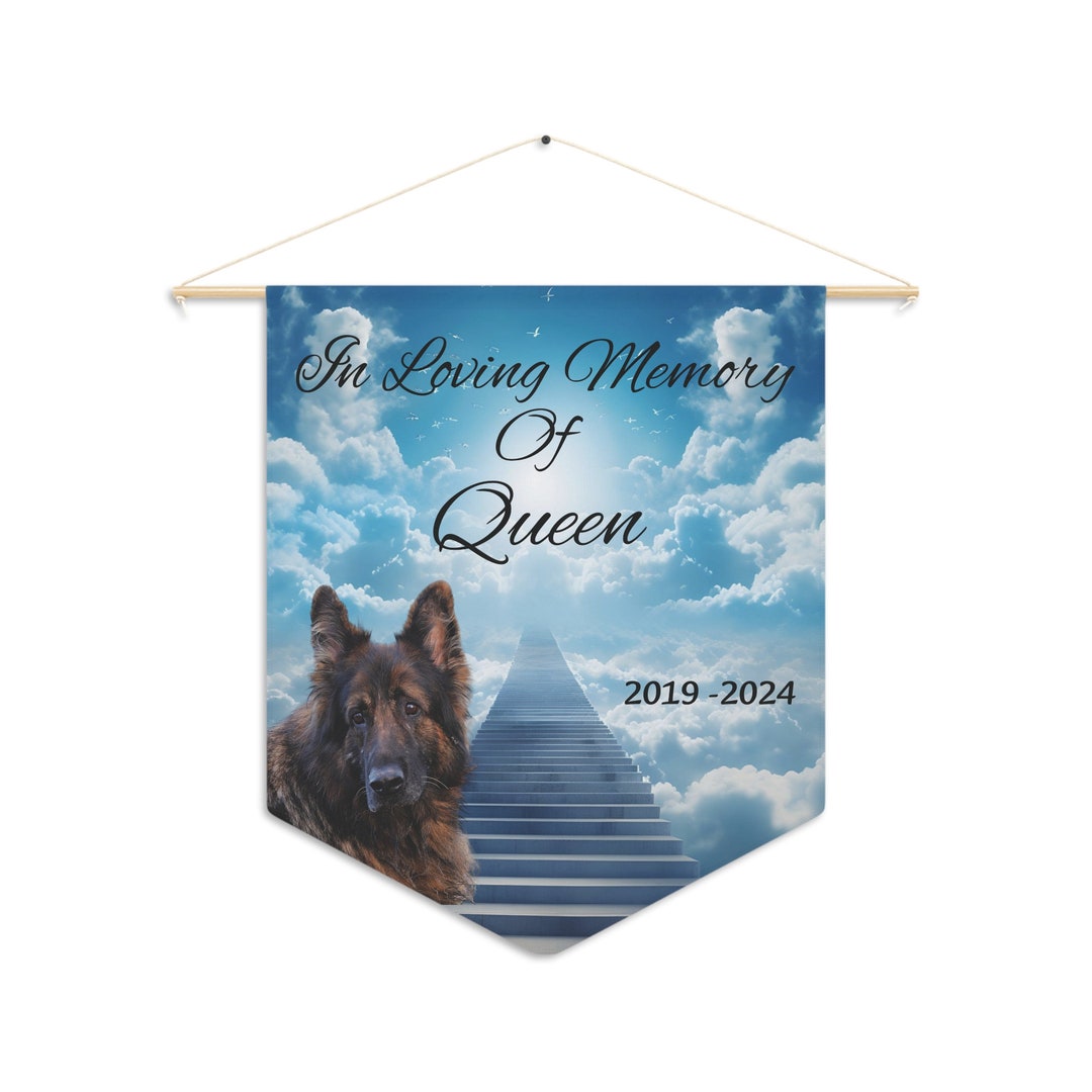 In Loving Memory Pennant. Timeless Tribute, Sympathy Gift, Grief ...