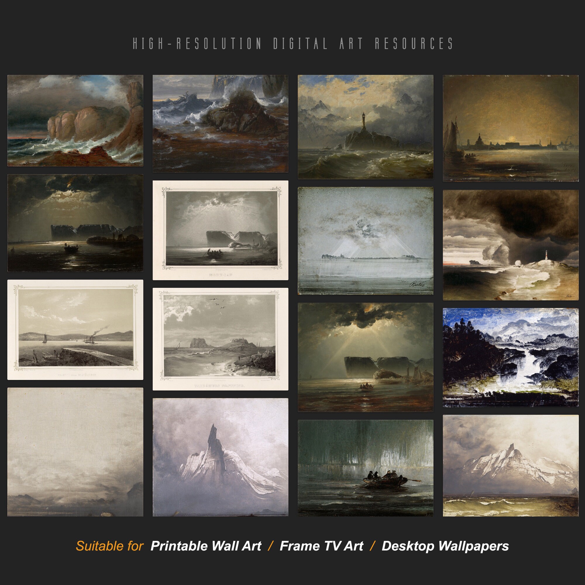22+ Peder Balke Famous Paintings Collection | High-resolution Digital ...
