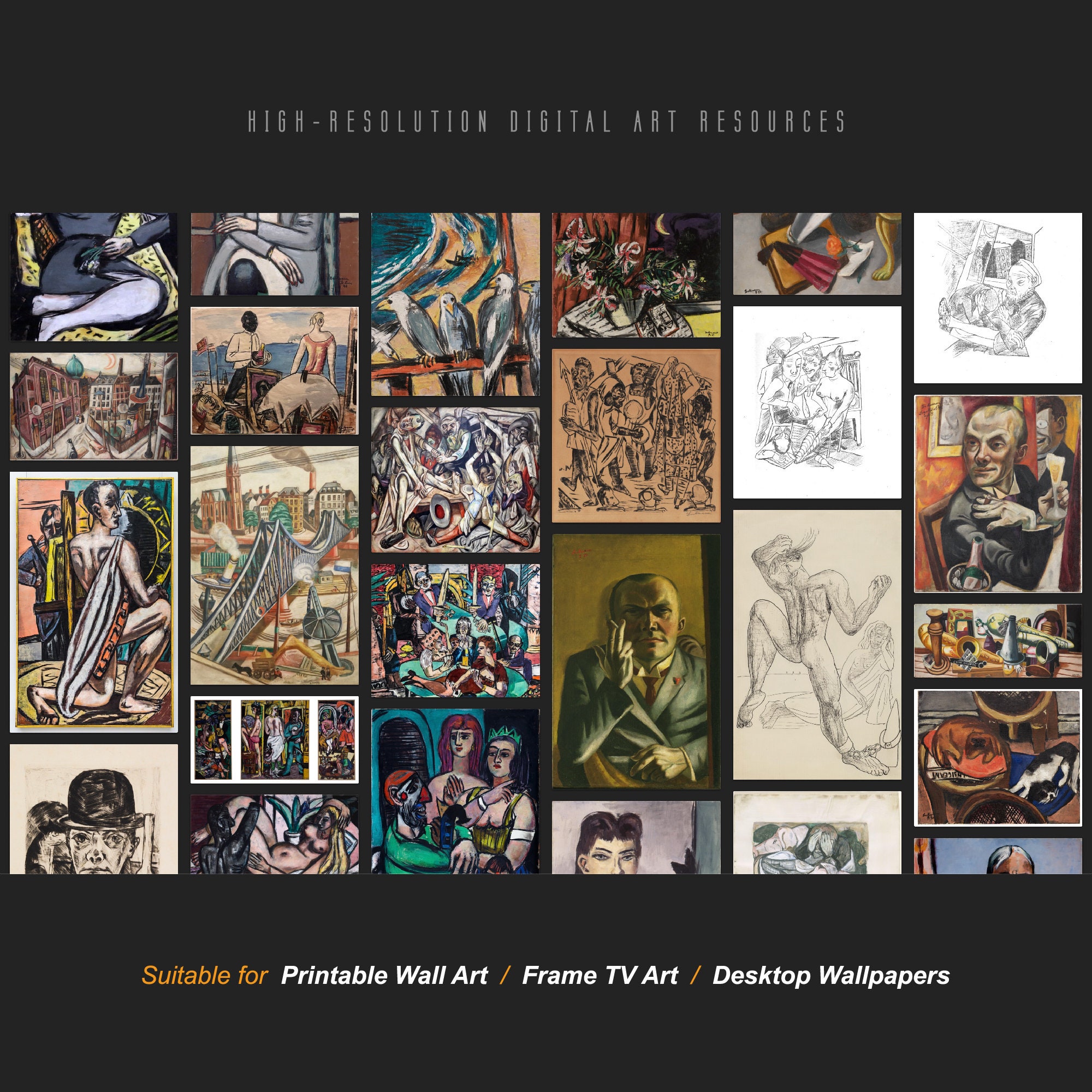 70+ Max Beckmann Famous Paintings Collection | High-resolution Digital ...