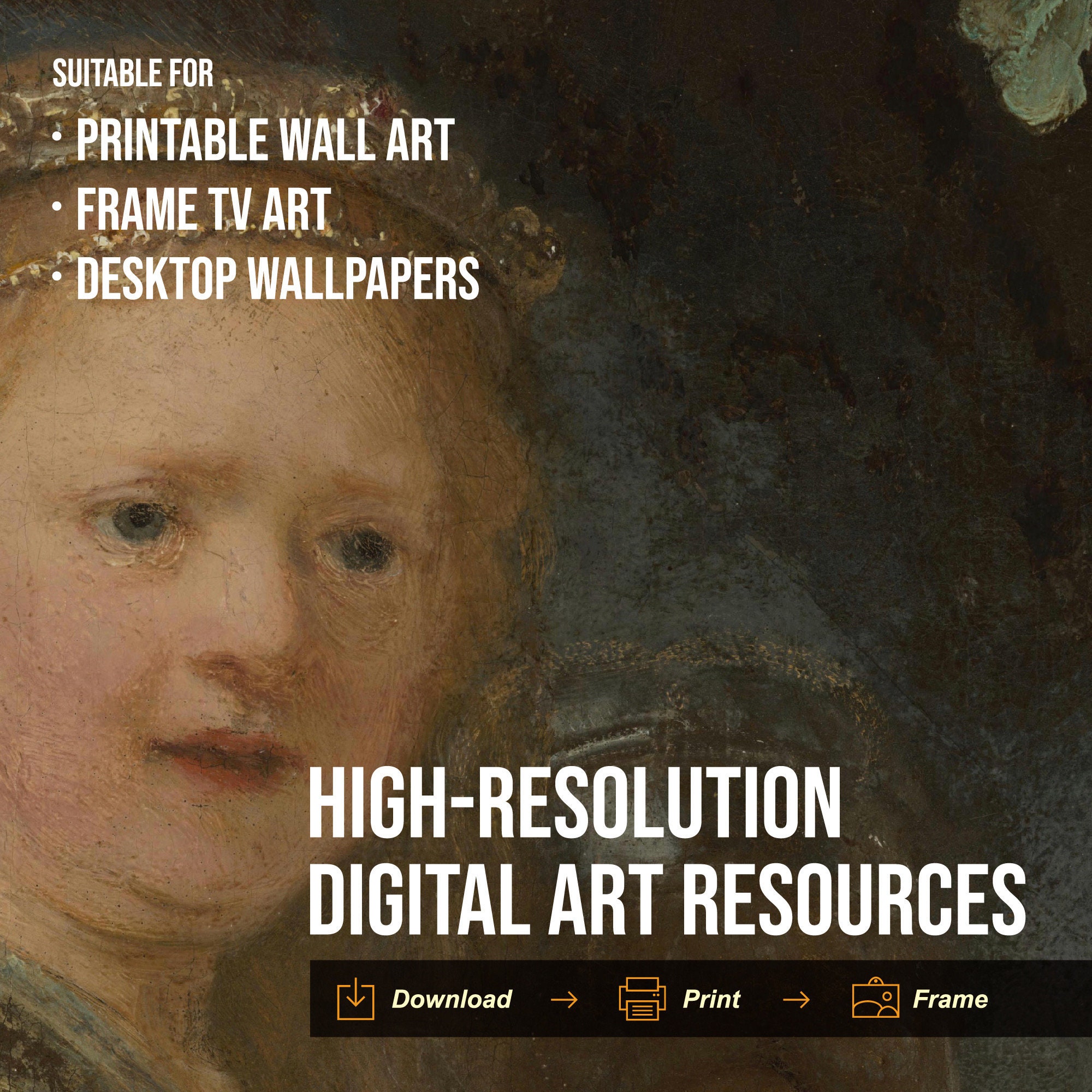 520 Rembrandt Famous Paintings Collection High-resolution Digital Art ...