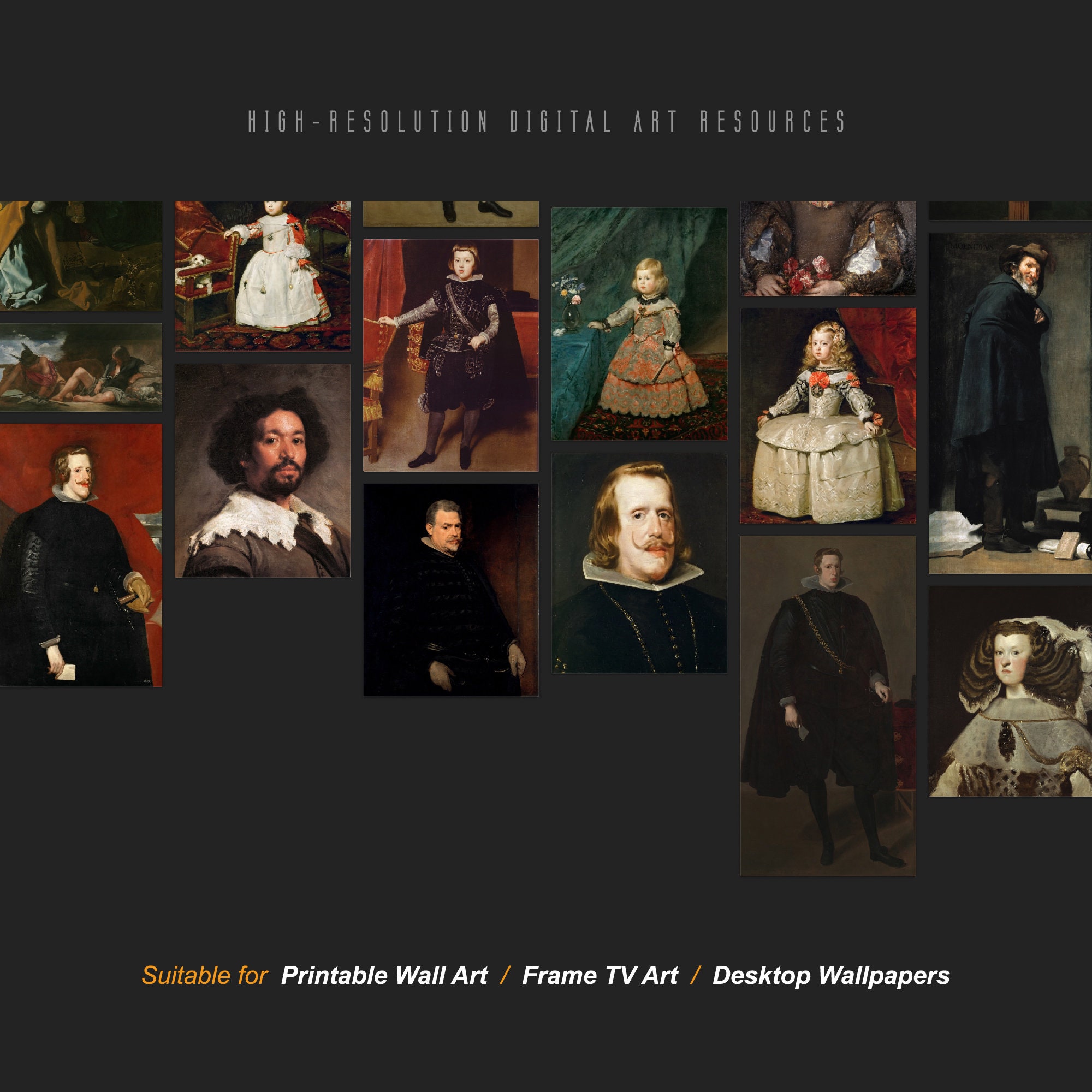 100 Diego Velázquez Famous Paintings Collection High-resolution Digital ...