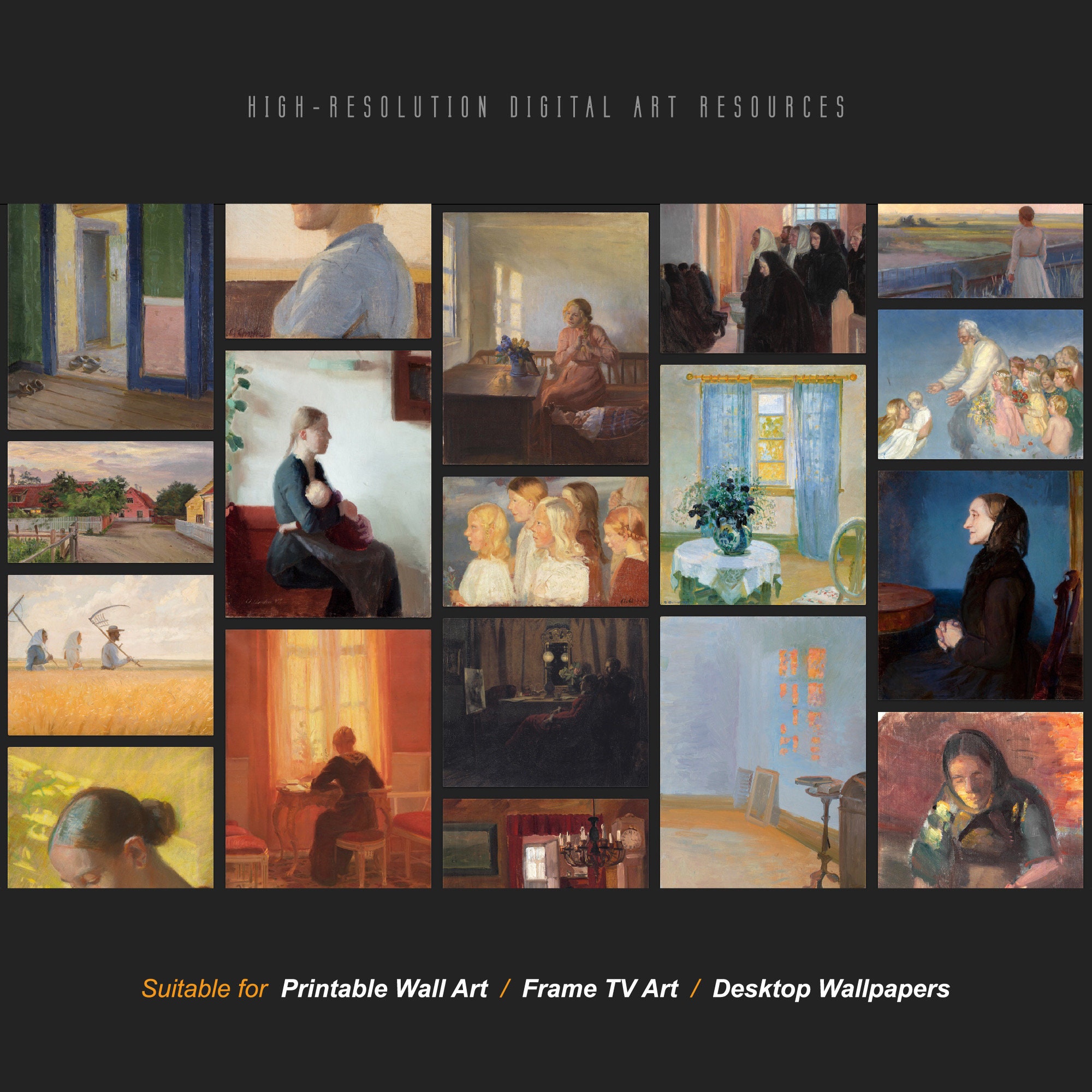 60+ Anna Ancher Famous Paintings Collection | High-resolution Digital ...
