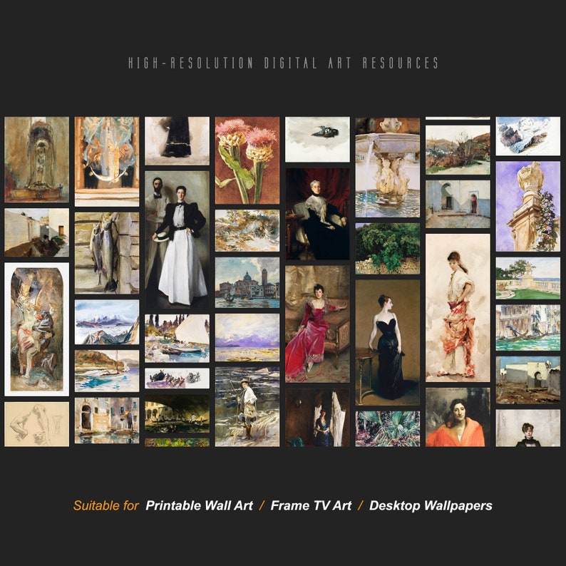 260 John Singer Sargent Famous Paintings Collection High-resolution ...