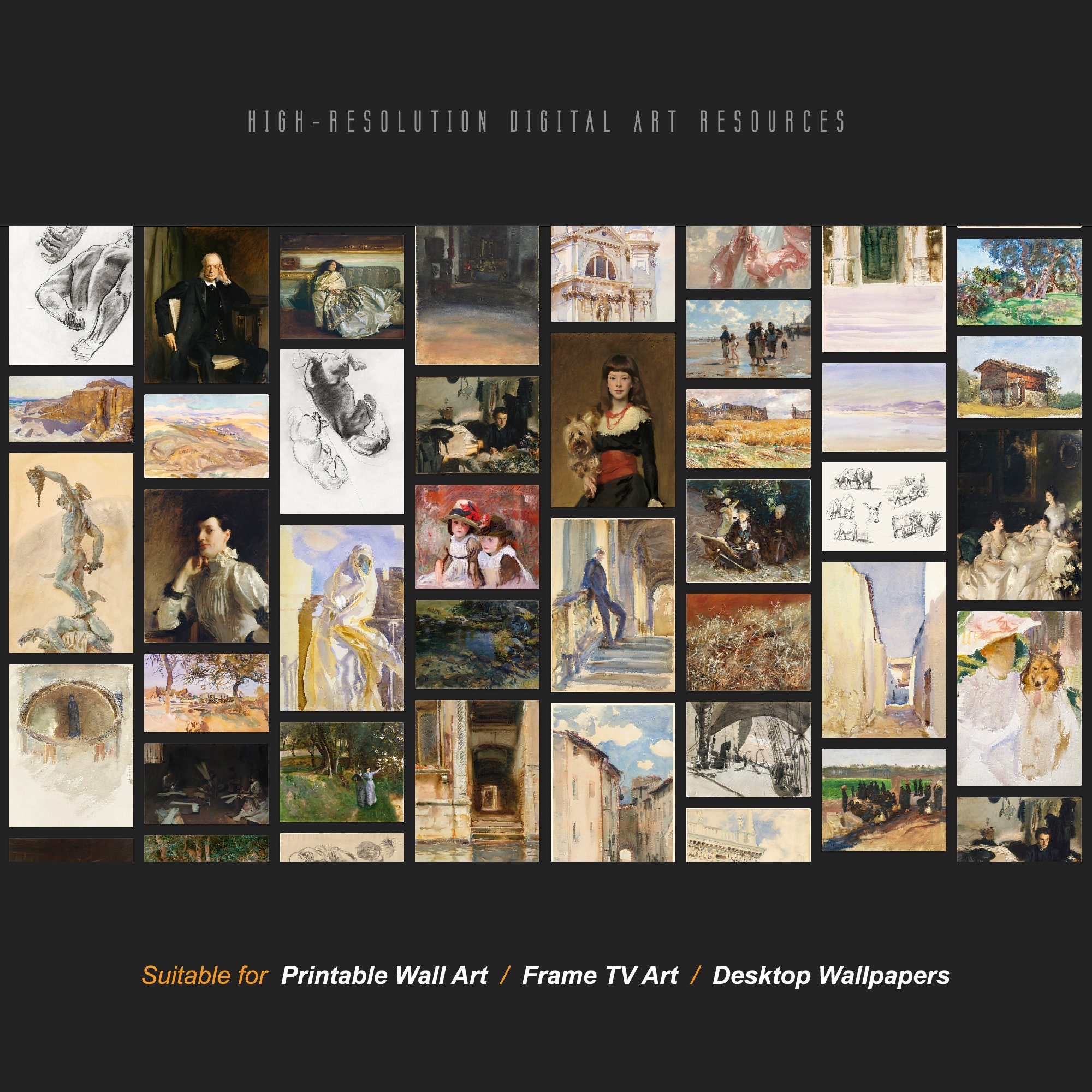 260 John Singer Sargent Famous Paintings Collection High-resolution ...