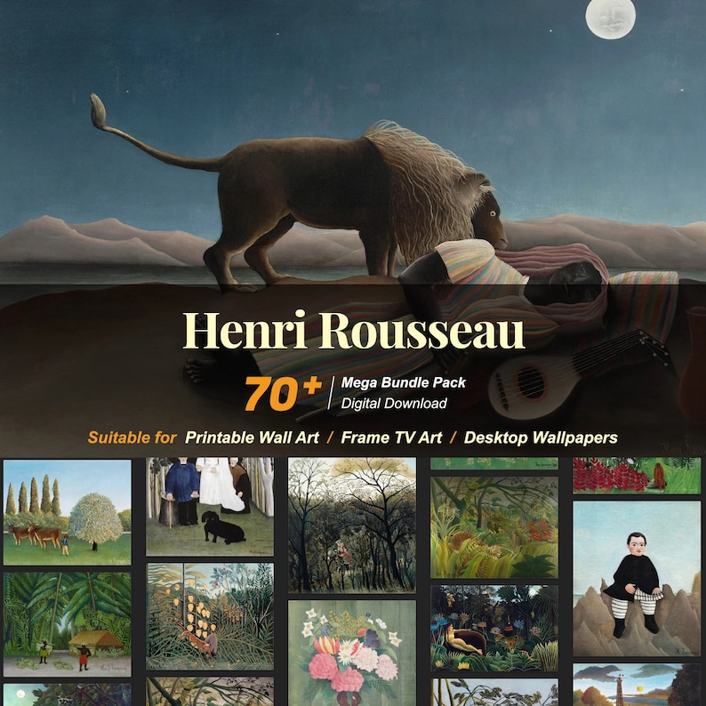 70+ Henri Rousseau Famous Paintings Collection | High-resolution ...