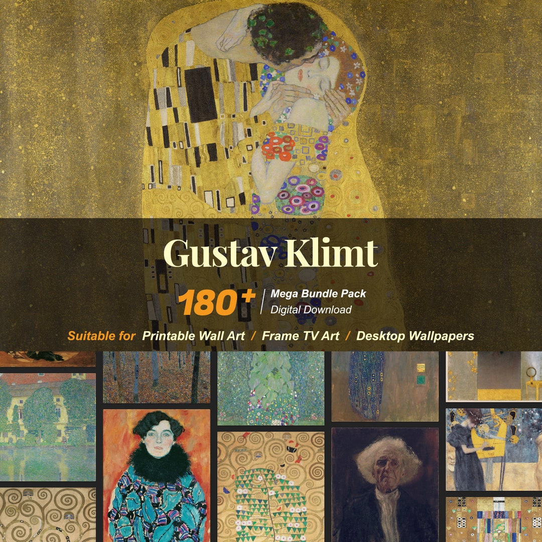 180 Gustav Klimt Famous Paintings Collection High-resolution Digital ...