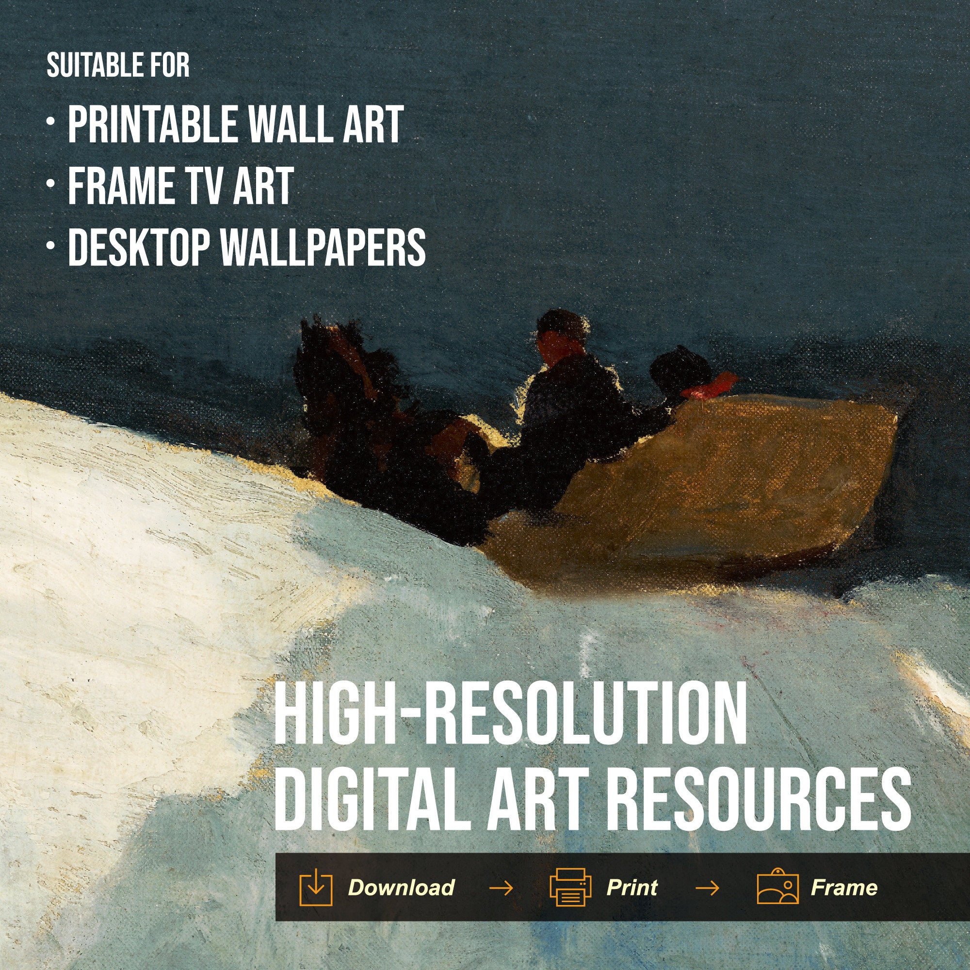 370 Winslow Homer Famous Paintings Collection High-resolution Digital ...