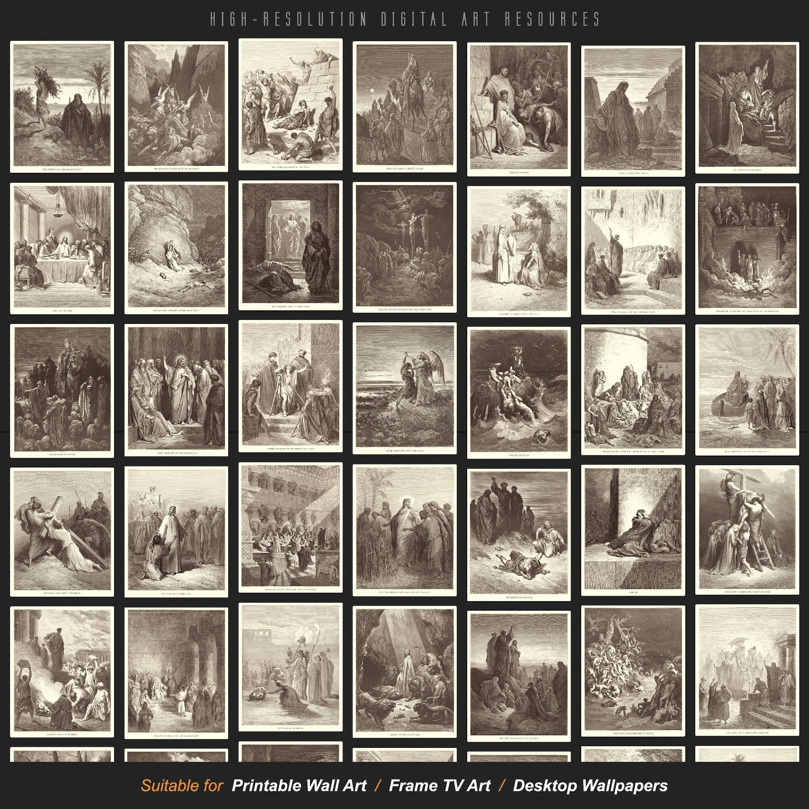 240+ the Dore Gallery of Bible Illustrations | Gustave Dore | High ...