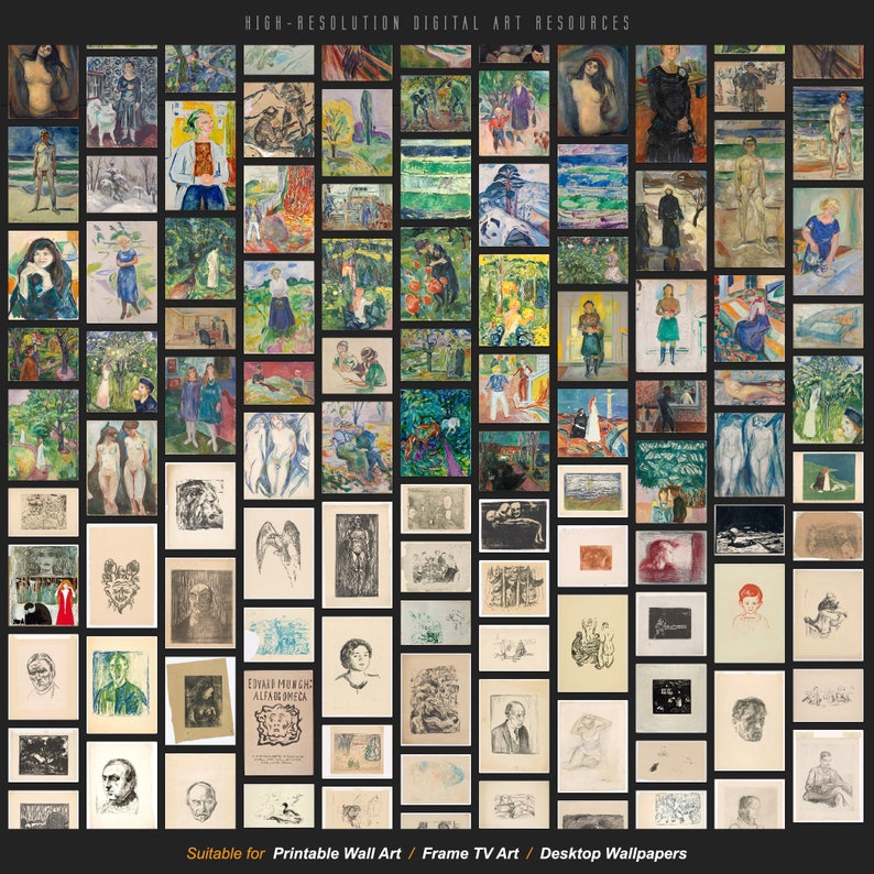 1640+ Edvard Munch Famous Paintings Collection | High-resolution ...