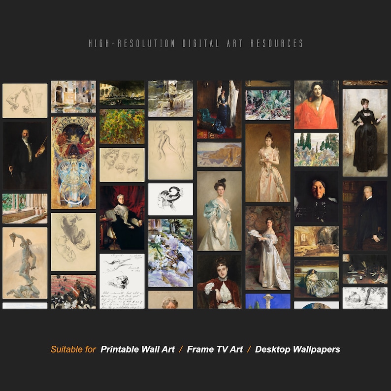 260 John Singer Sargent Famous Paintings Collection High-resolution ...