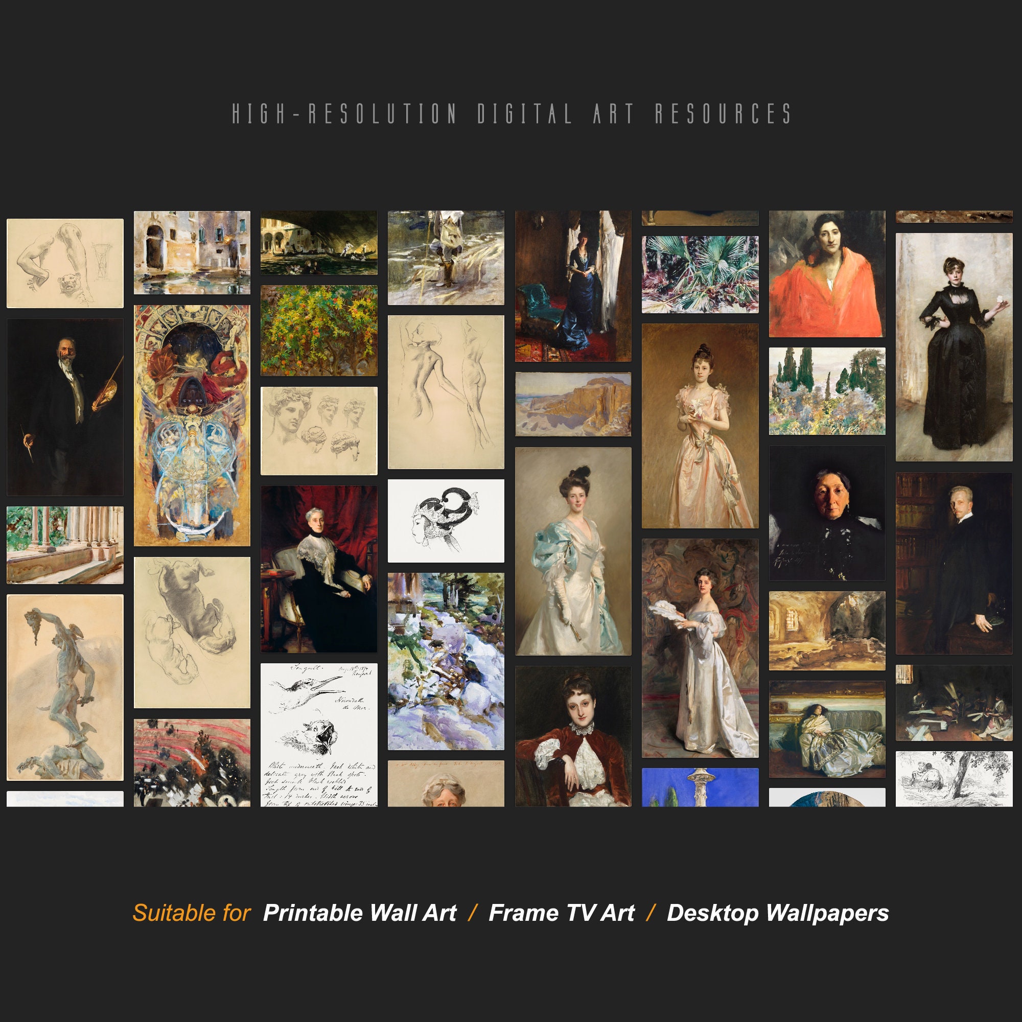 260 John Singer Sargent Famous Paintings Collection High-resolution ...