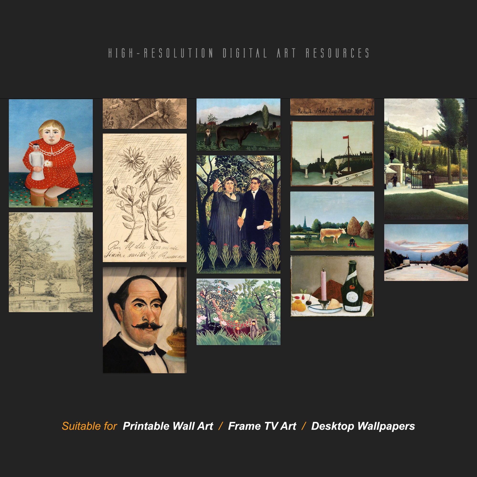 70+ Henri Rousseau Famous Paintings Collection | High-resolution ...