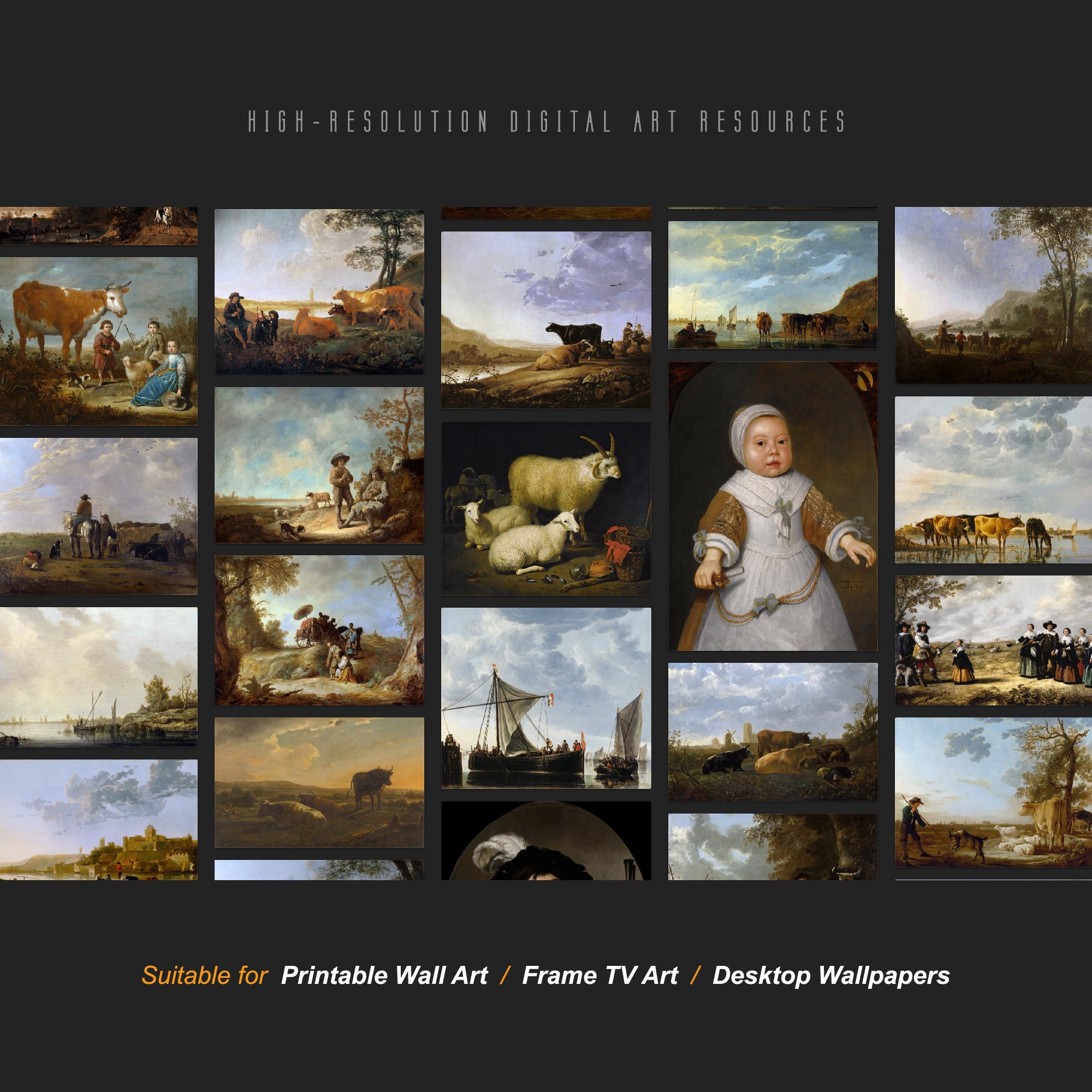 70+ Albert Cuyp Famous Paintings Collection | High-resolution Digital ...