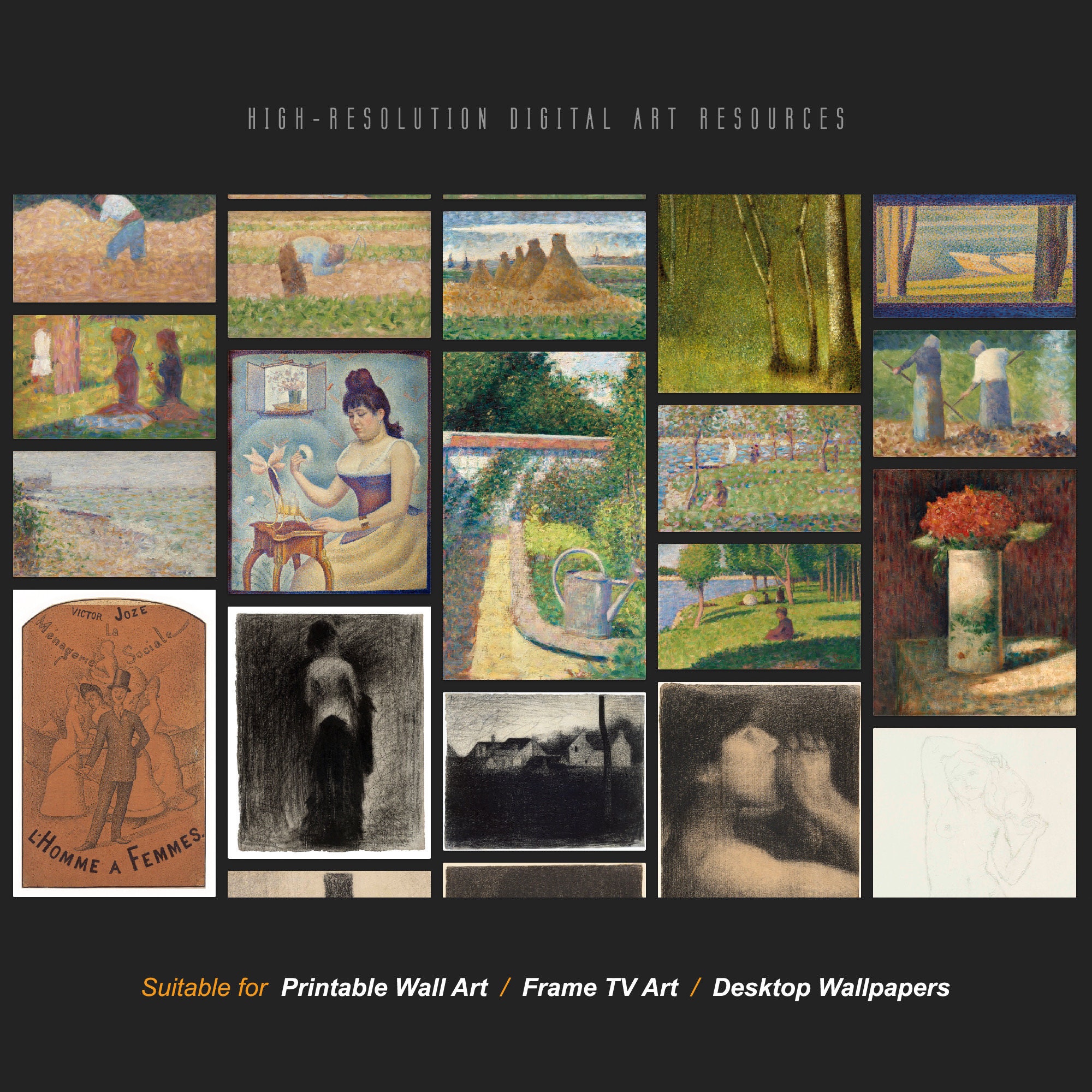 130+ Georges Seurat Famous Paintings Collection | High-resolution ...