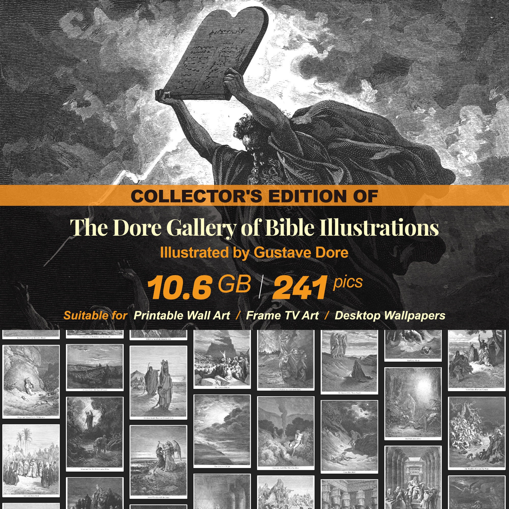 240 the Dore Gallery of Bible Illustrations Gustave Dore High ...