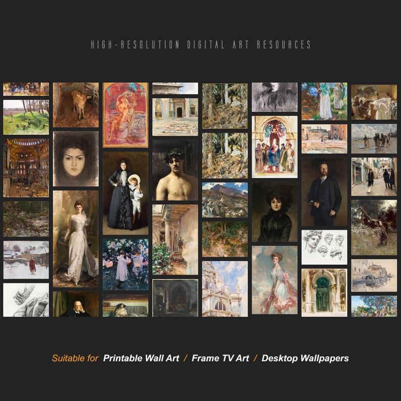 260 John Singer Sargent Famous Paintings Collection High-resolution ...