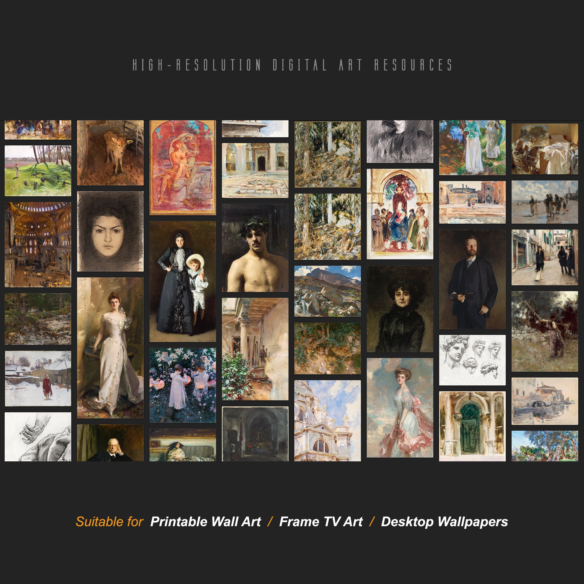 260 John Singer Sargent Famous Paintings Collection High-resolution ...