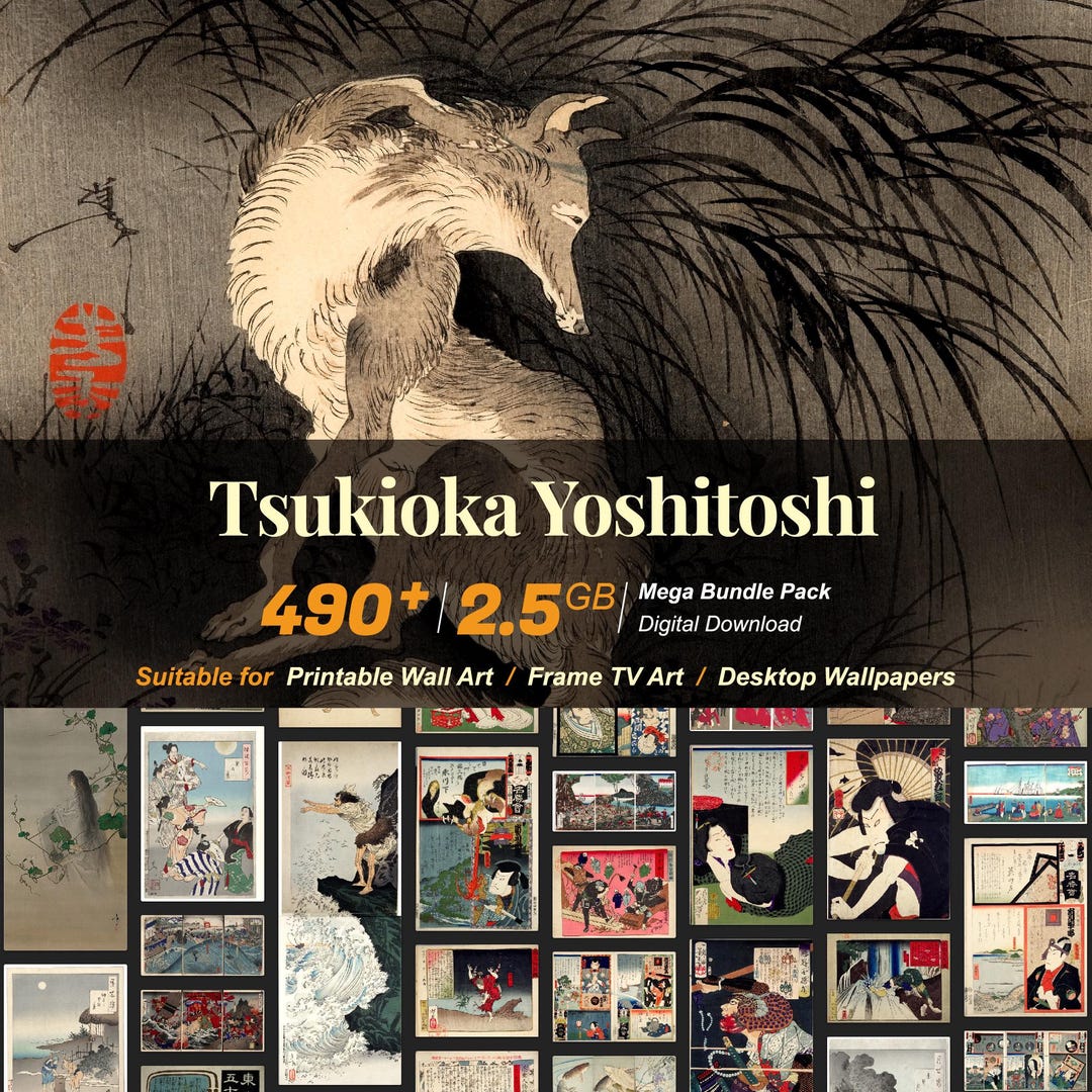 Tsukioka Yoshitoshi Japanese Art Collection (490+ Digital Downloads) - Etsy