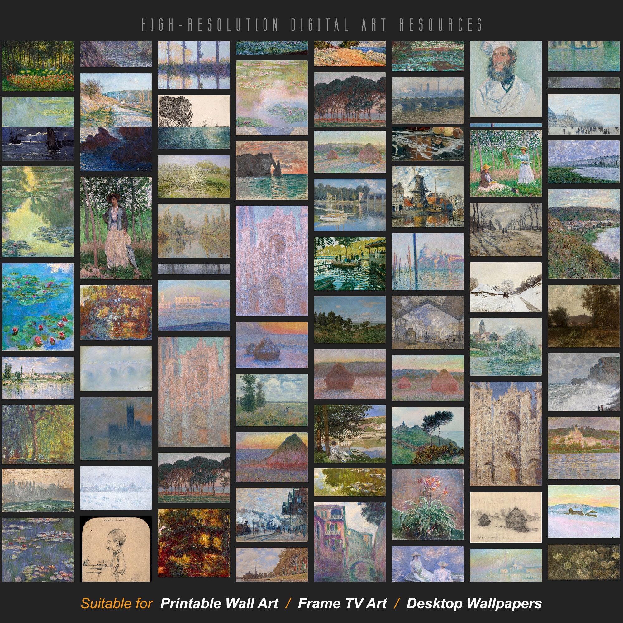 350+ Claude Monet Famous Paintings Collection | High-resolution Digital ...