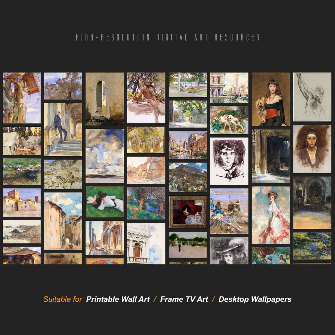 260 John Singer Sargent Famous Paintings Collection High-resolution ...