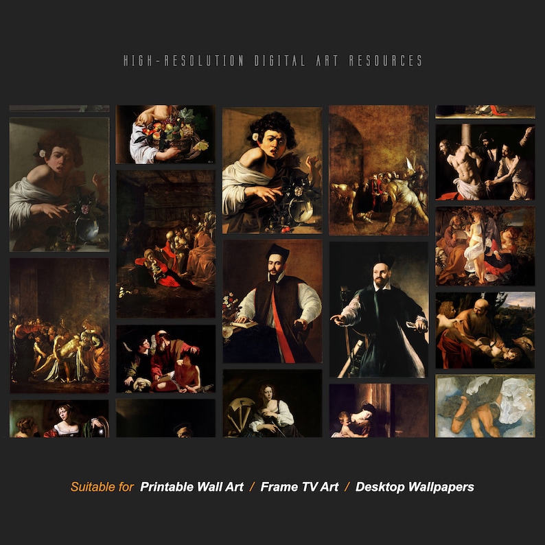 70+ Caravaggio Famous Paintings Collection | High-resolution Digital ...