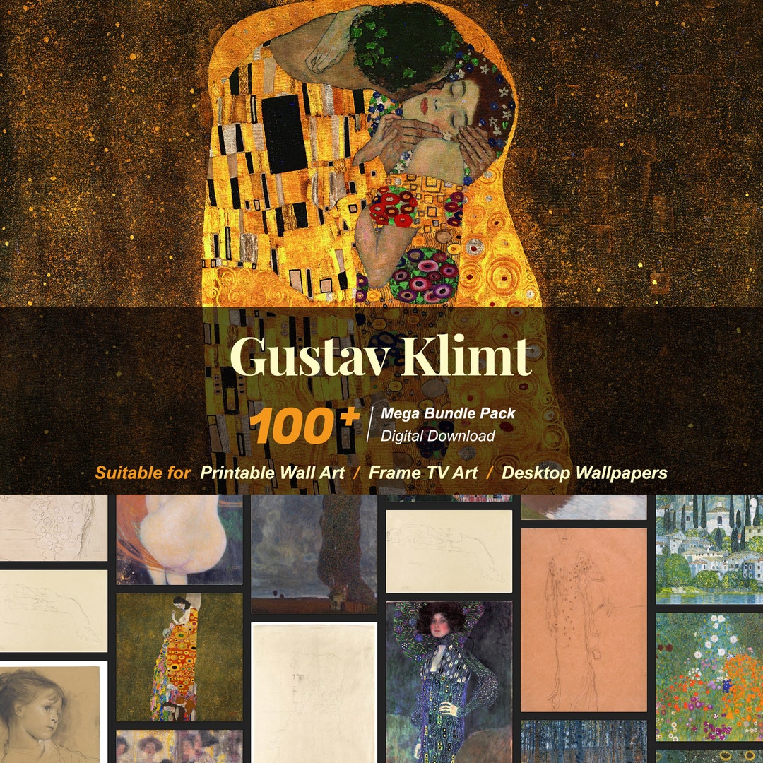 100 Gustav Klimt Famous Paintings Collection - Etsy Australia