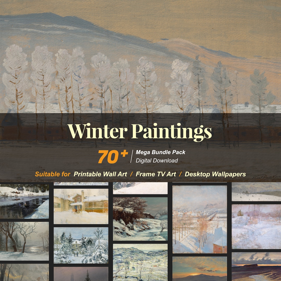60+ Winter Paintings Famous Paintings Collection | High-resolution ...